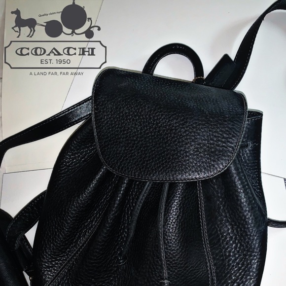 Coach | Bags | Vintage Coach Drawstring Backpackpurse Black | Poshmark